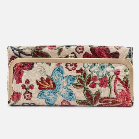 Bags | Nwt New Hobo Rachel Wallet Floral Stitch Leather Retired Rare ...